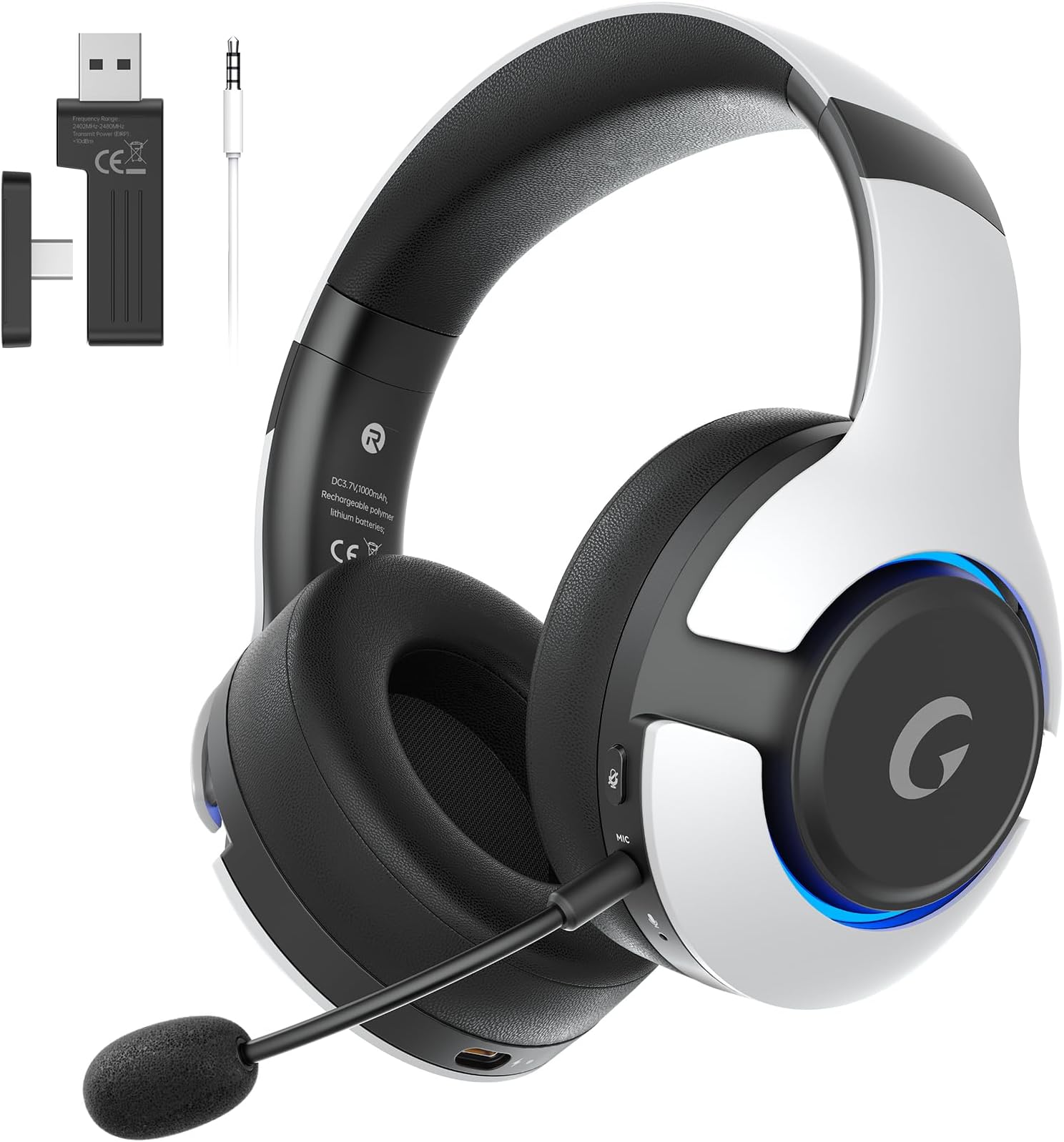 Gtheos Wireless Gaming Headset for PS5, PS4, Elden Ring, PC, Mac ...
