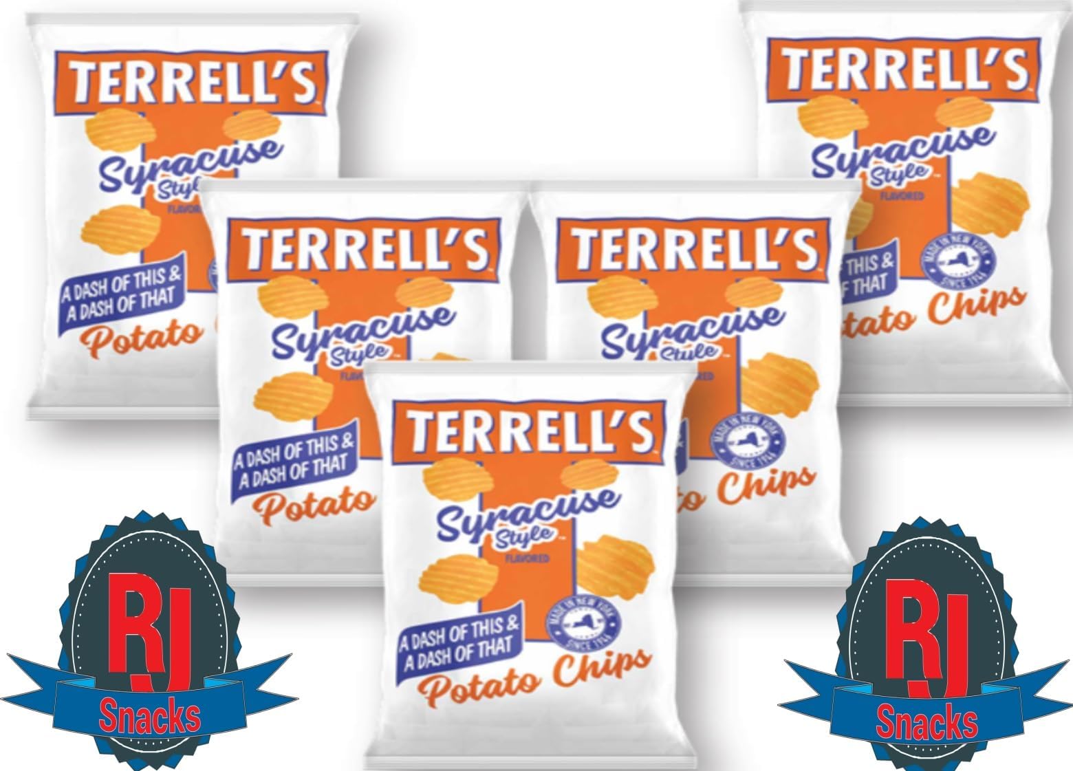 Amazon.com: Terrell's Syracuse Style Potato Chips 1 oz (6, 1 oz)