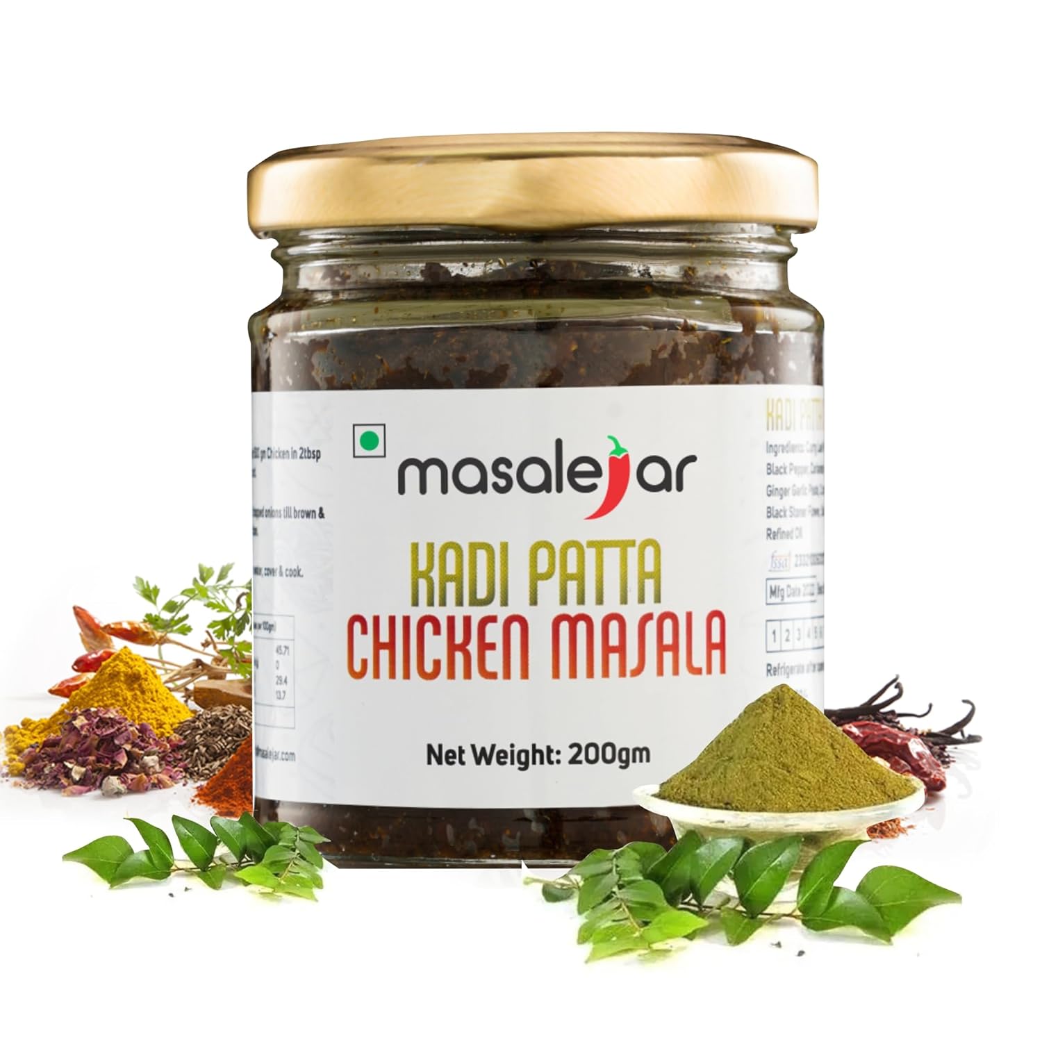 Masalejar Kadi Patta Chicken Masala | Ready to Cook Spice Mix | Chicken ...