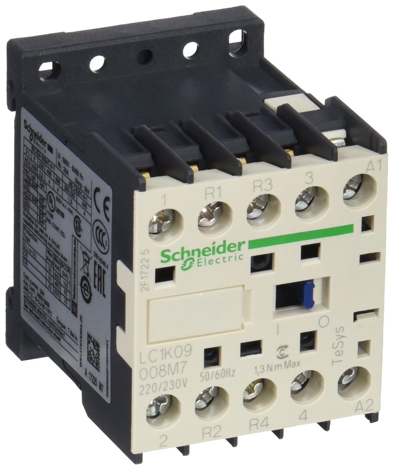Schneider Electric LC1K09008M7 Contactor 220/230V, Contactor-2No 2Nc ...