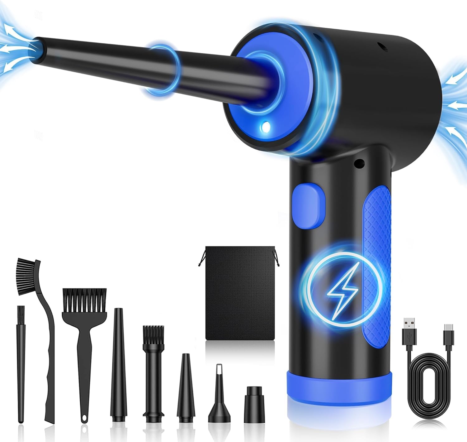 Amazon.com: OFISPEED Compressed Air Duster 100000RPM, 3 Speeds Powerful ...