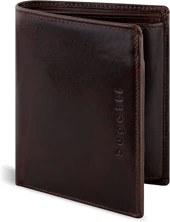 bugatti Romano Men's Leather Wallet with RFID Blocking and Coin Purse ...