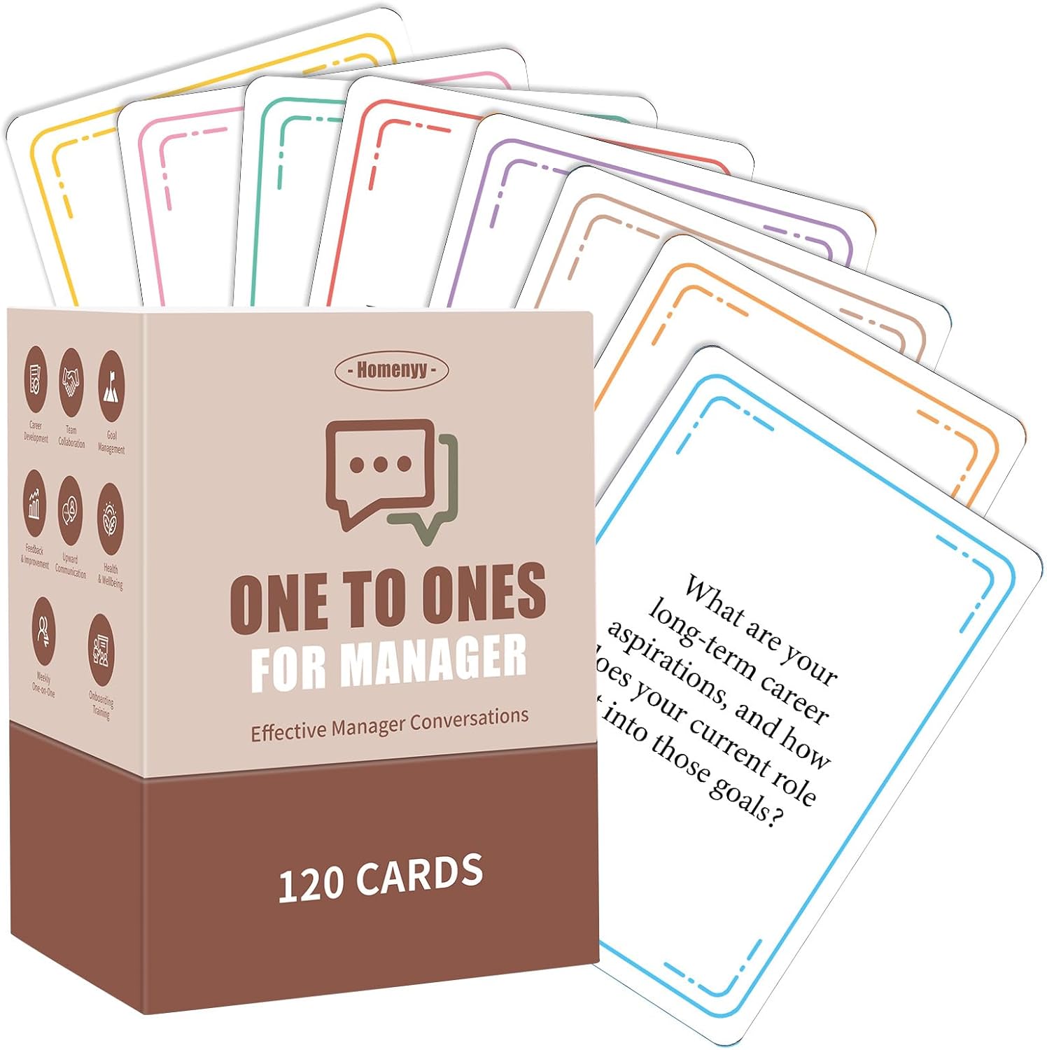 Amazon.com: Manager One-to-One Cards, 120 Conversation Prompts Cards ...
