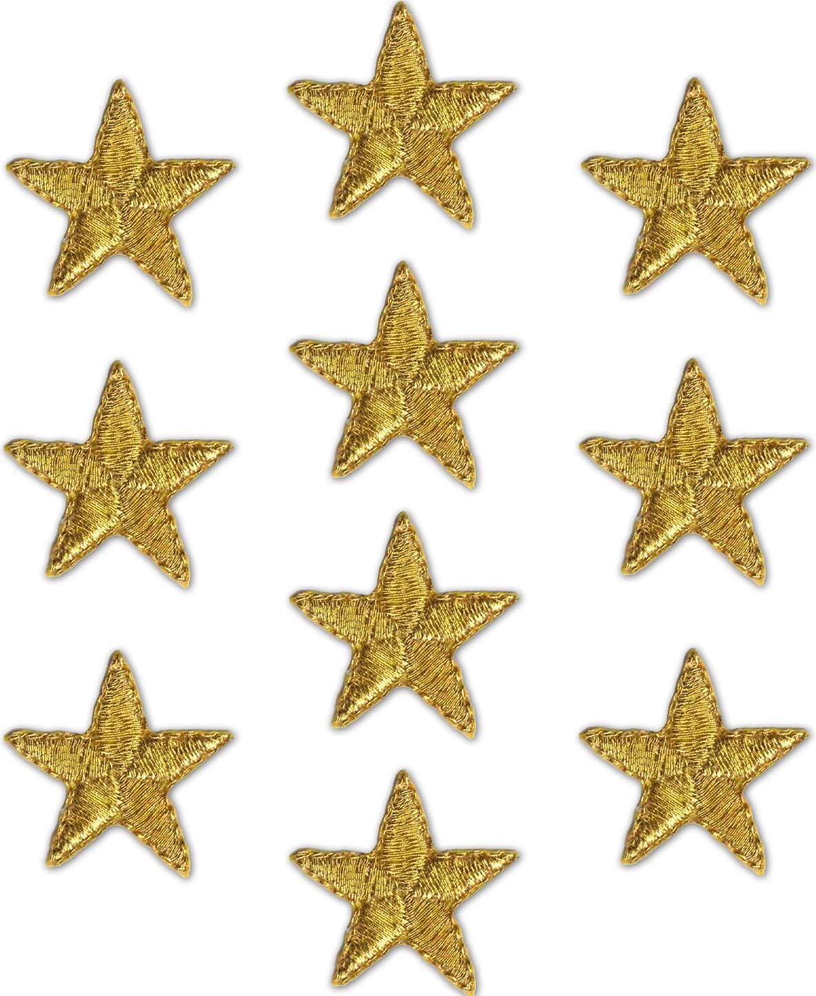 Amazon.com: 40 Pieces Iron On Star Patches Adhesive Stars Patches Star ...