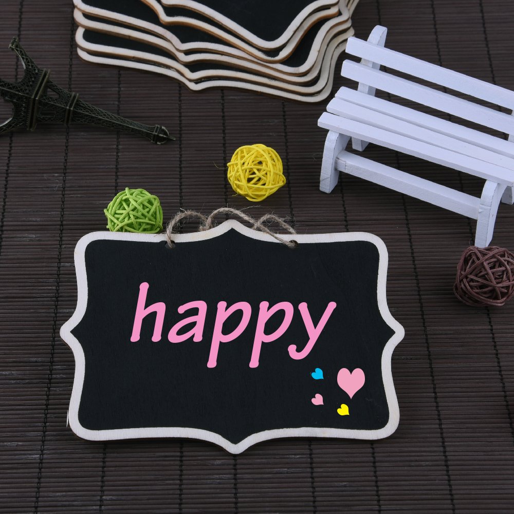 Snapklik.com : 14 Pcs Mini Chalkboards Signs 4.7 X 6.3 Inch Chalkboard ...