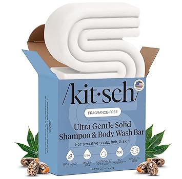 Amazon.com : Kitsch 2-in-1 Shampoo Bar and Body Wash - Ultra Sensitive ...