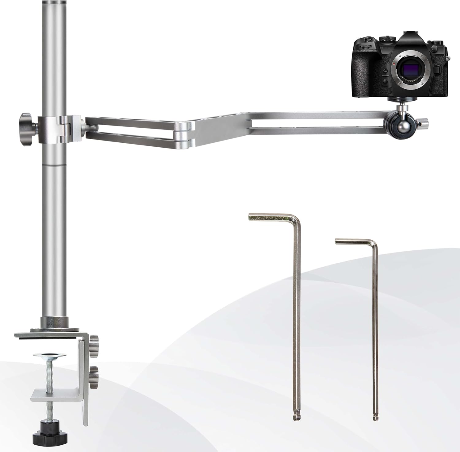 Amazon.com : Desk Overhead Camera Mount Rig Stand, Multi-Swing-Arm ...