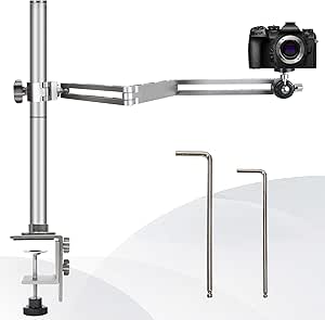 Amazon.com : Desk Overhead Camera Mount Rig Stand, Multi-Swing-Arm Design, Adjustable Height ...