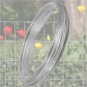 OKUOKA Galvanized Wire 1.6mm Diameter, 25m-400m, Bendable Metal ...