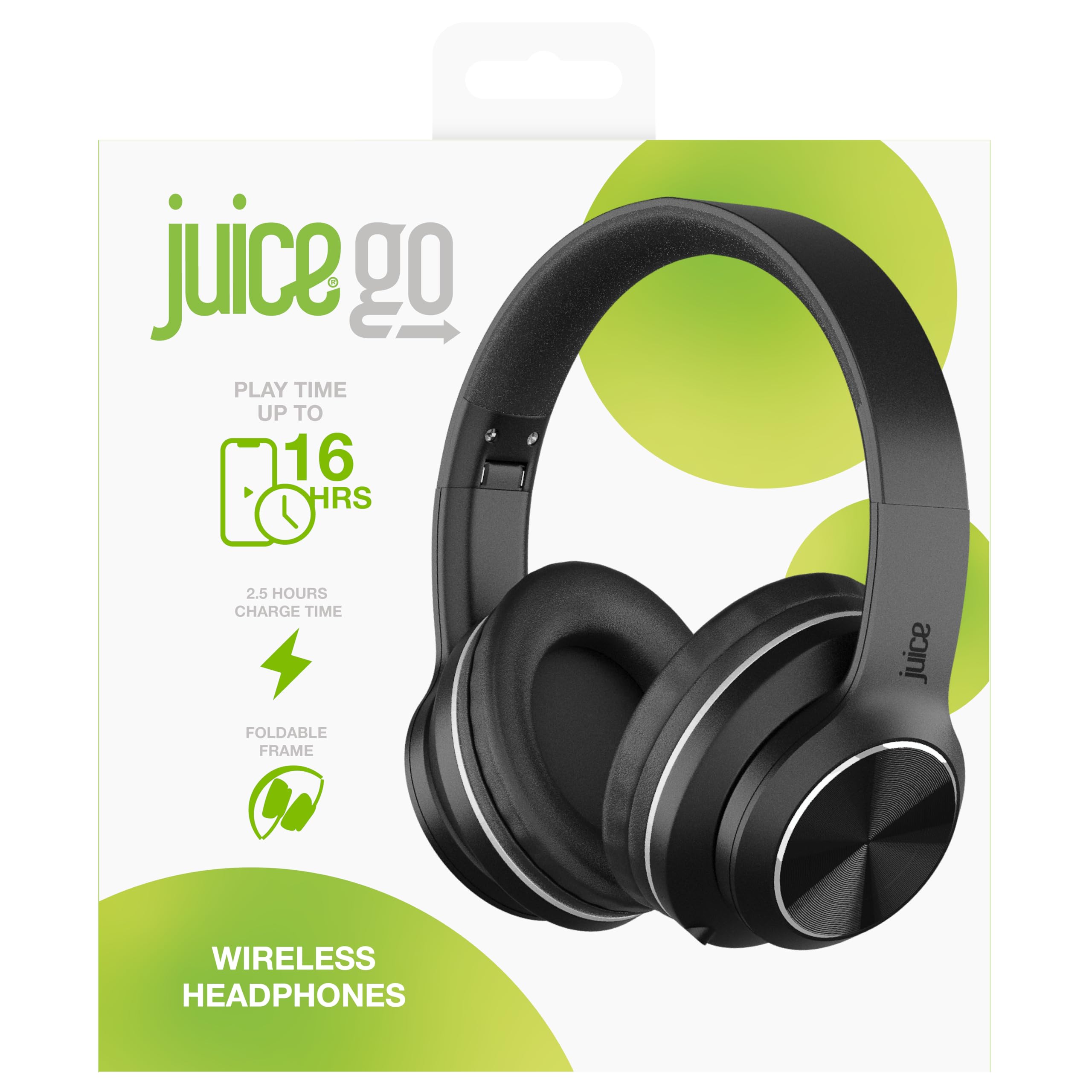 Juice Cans Go Wireless Headphones - Bluetooth, 16 Hours Playtime, 2.5 ...