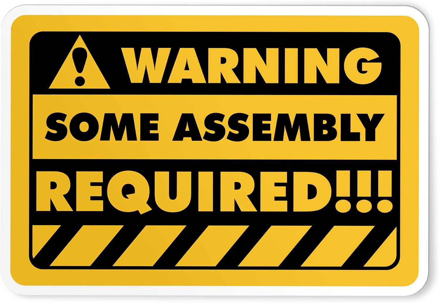 Amazon.com - Warning Some Assembly Required Sticker Funny Amputee ...