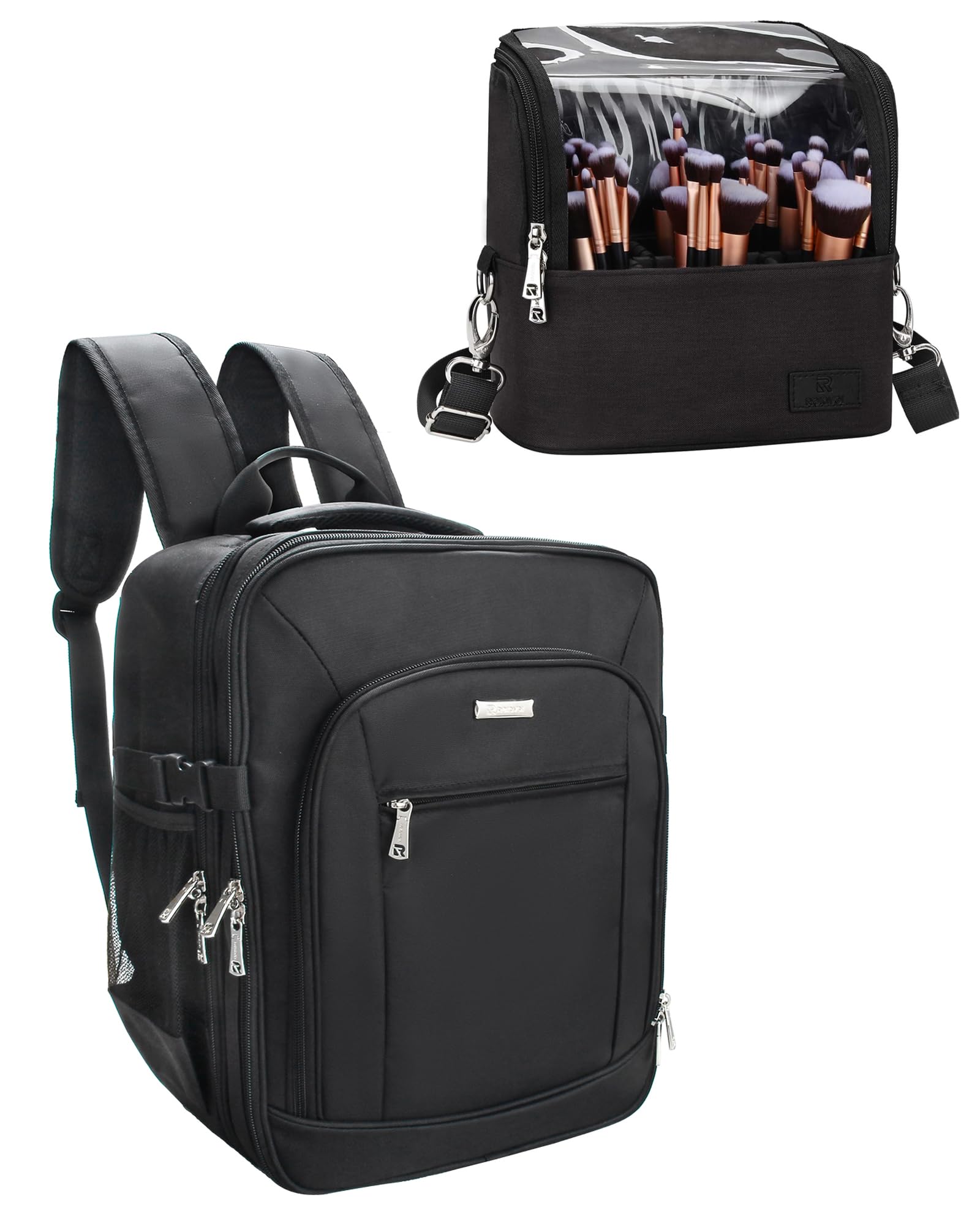 Amazon.com: TANTO Makeup Brush Case+Makeup Backpack Professional Makeup ...