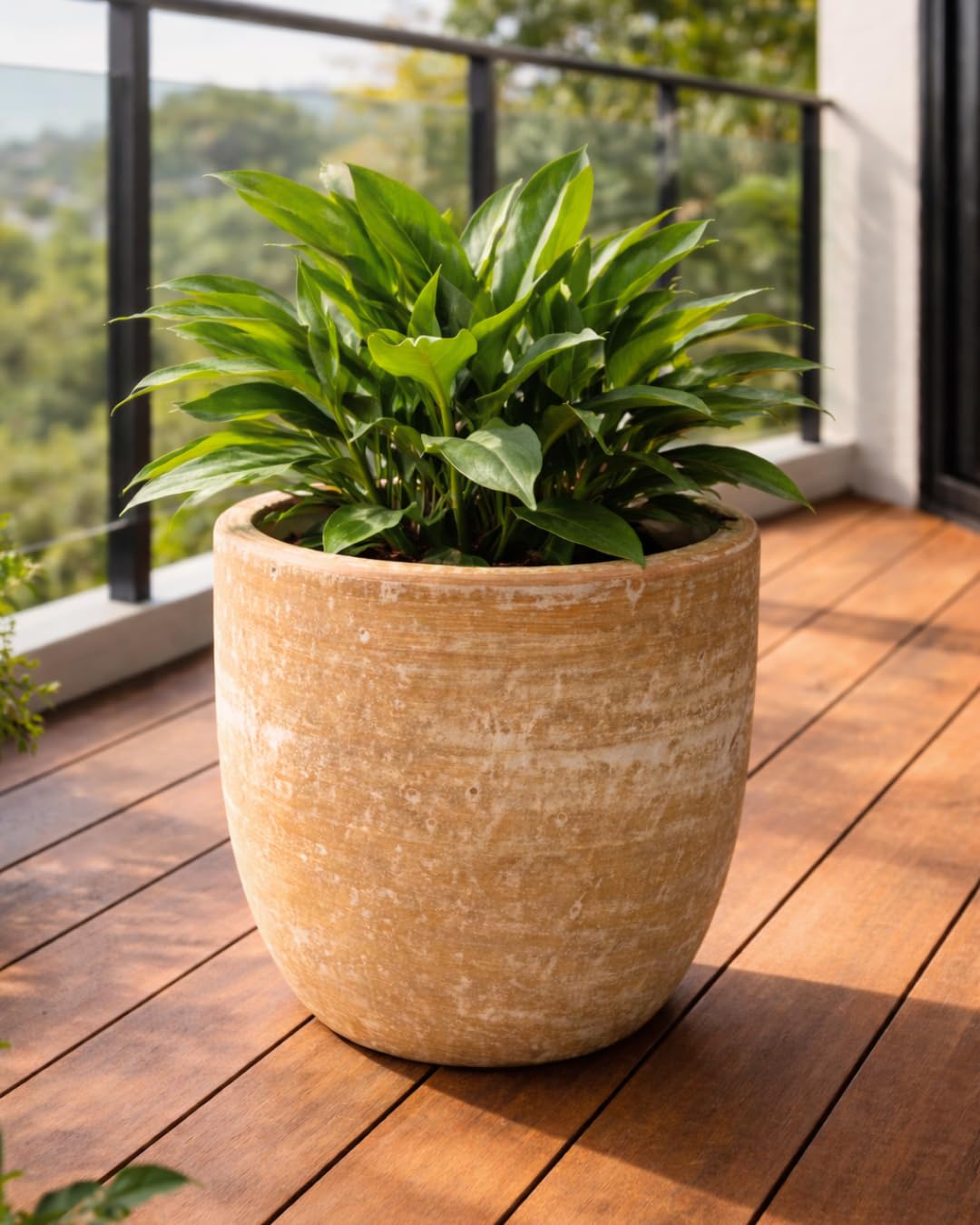 Arhenza & Co. Heravae Terrene Decorative Planter Pot, Rustic Style ...