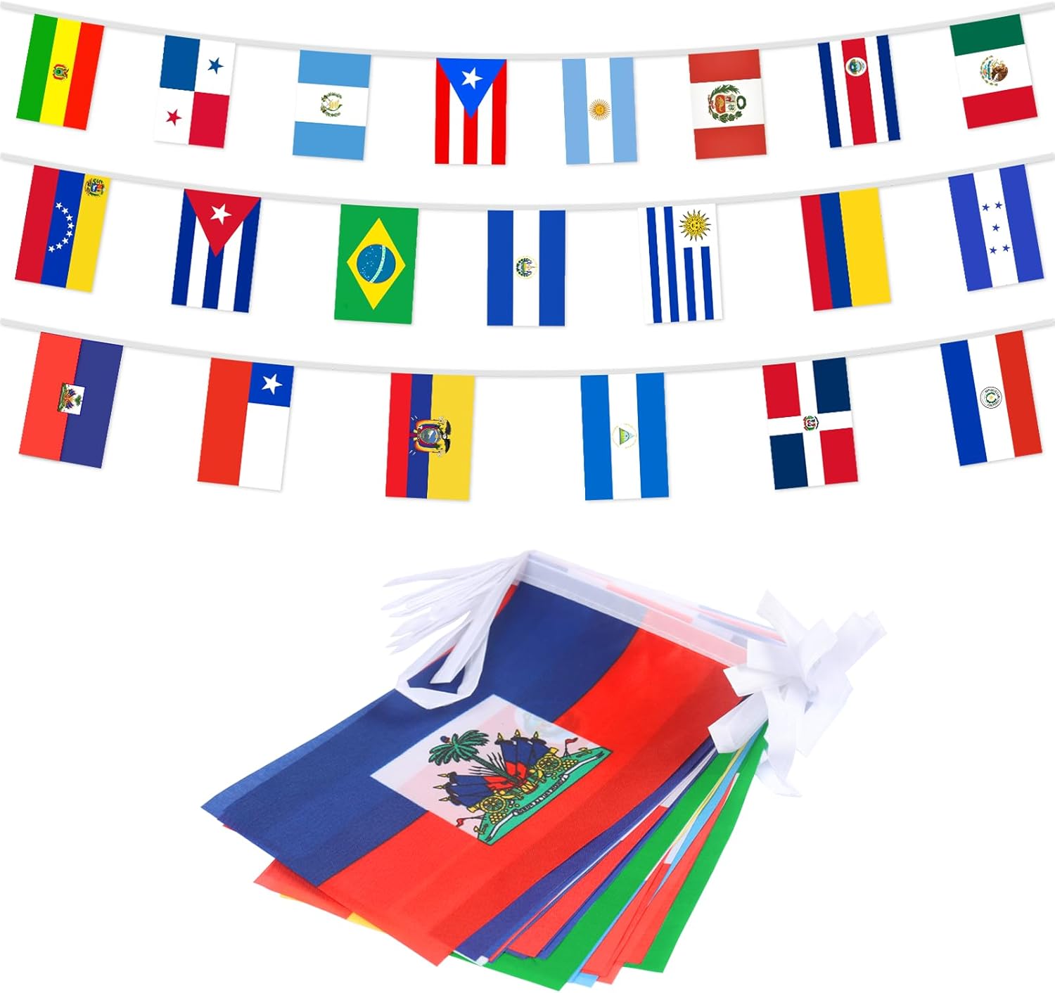 Amazon.com: Latin America 21 Countries String Flag Pennant Banner ...