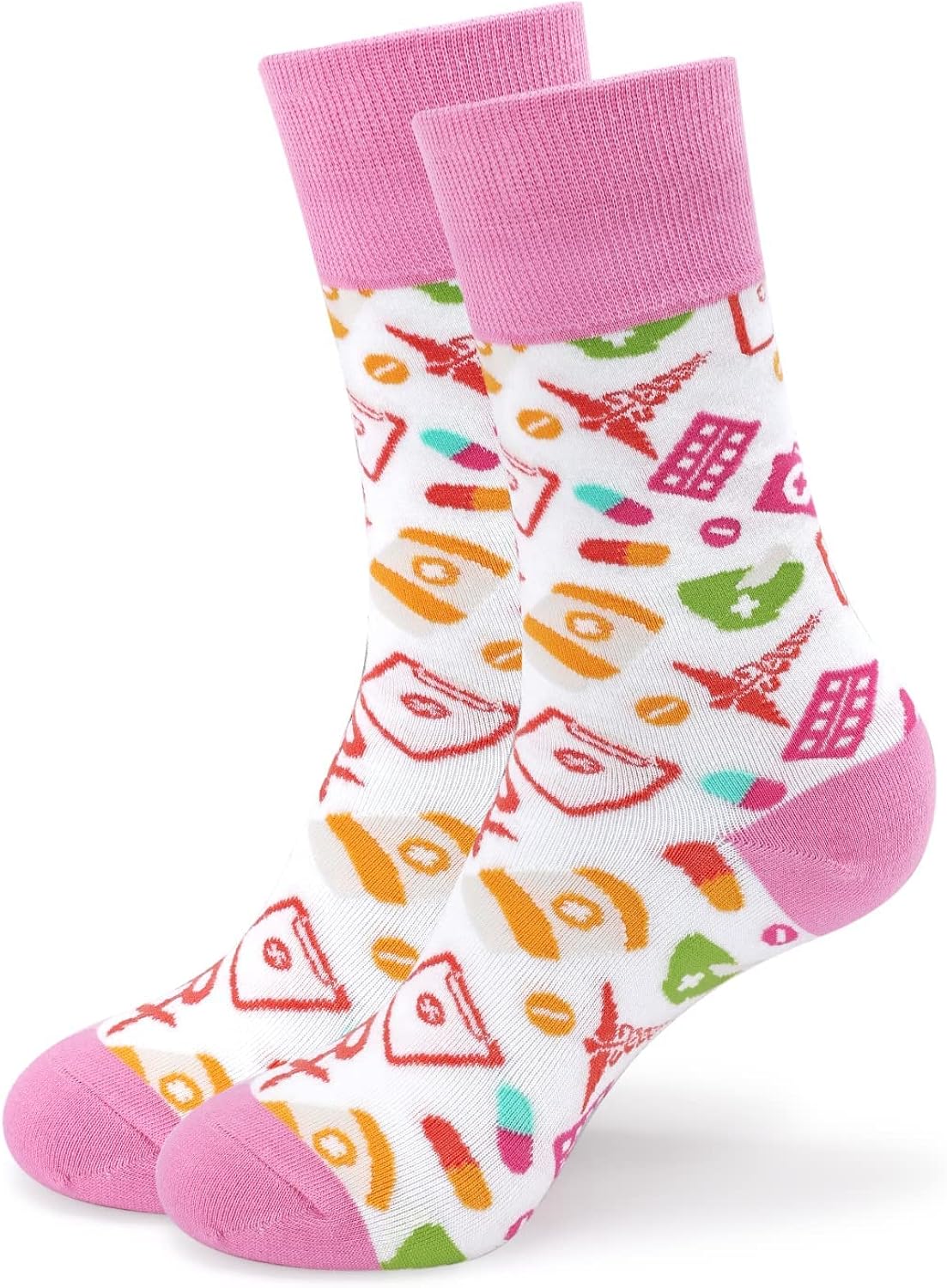 Amazon.com: Vansolinne Nurse Socks for Women Pharmacist Gifts Pharmacy ...
