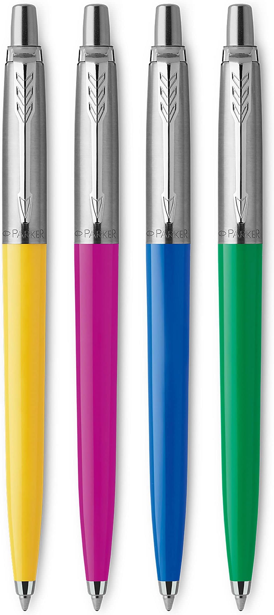 Amazon.com : Parker 2 Pcs Jotter Stainless Steel GT (Gold Trim ...