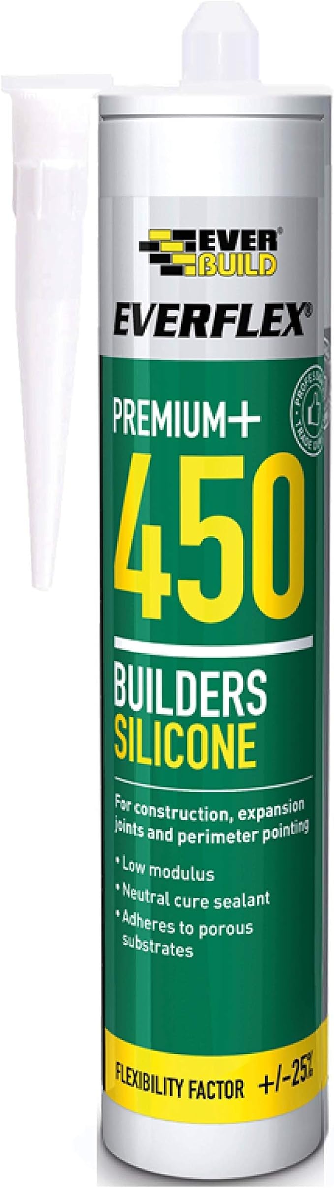 Everbuild Everflex 450 Premium+ Builders Silicone Sealant – Waterproof ...