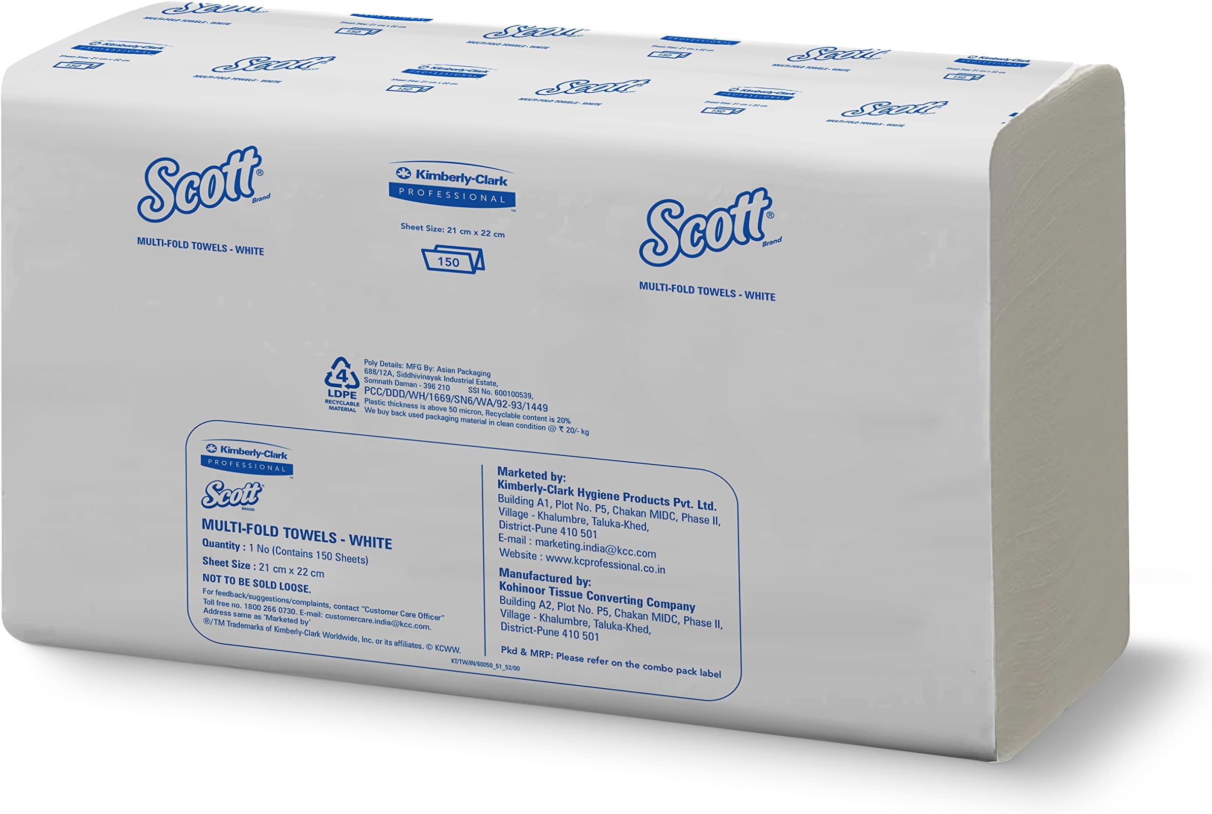 Kimsoft® Multifold Paper Hand Towels (M Fold), 30 Packs, 200 Pulls/Pack ...