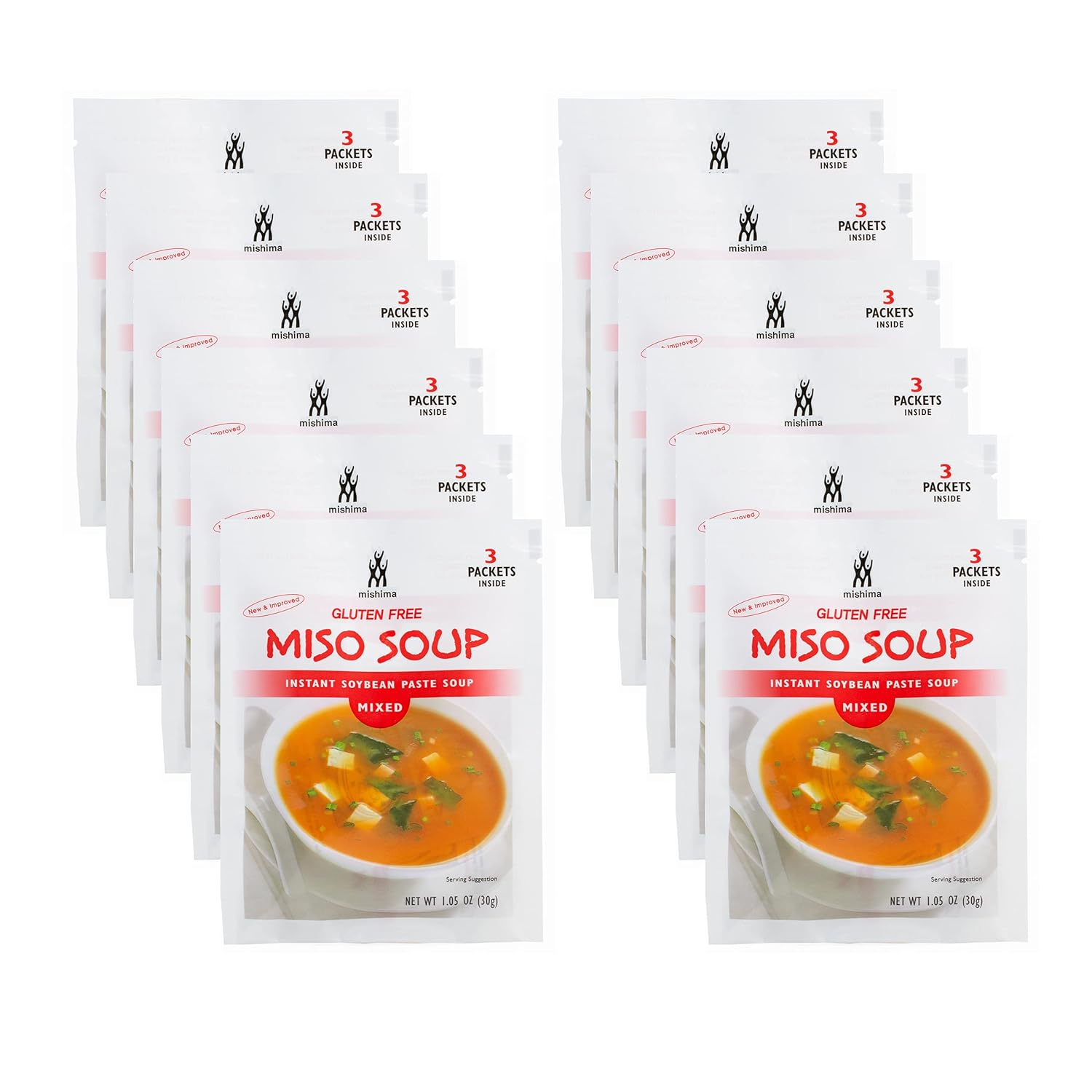 Amazon.com : [MISHIMA] Instant Mixed Miso Soup | Authentic Japanese ...