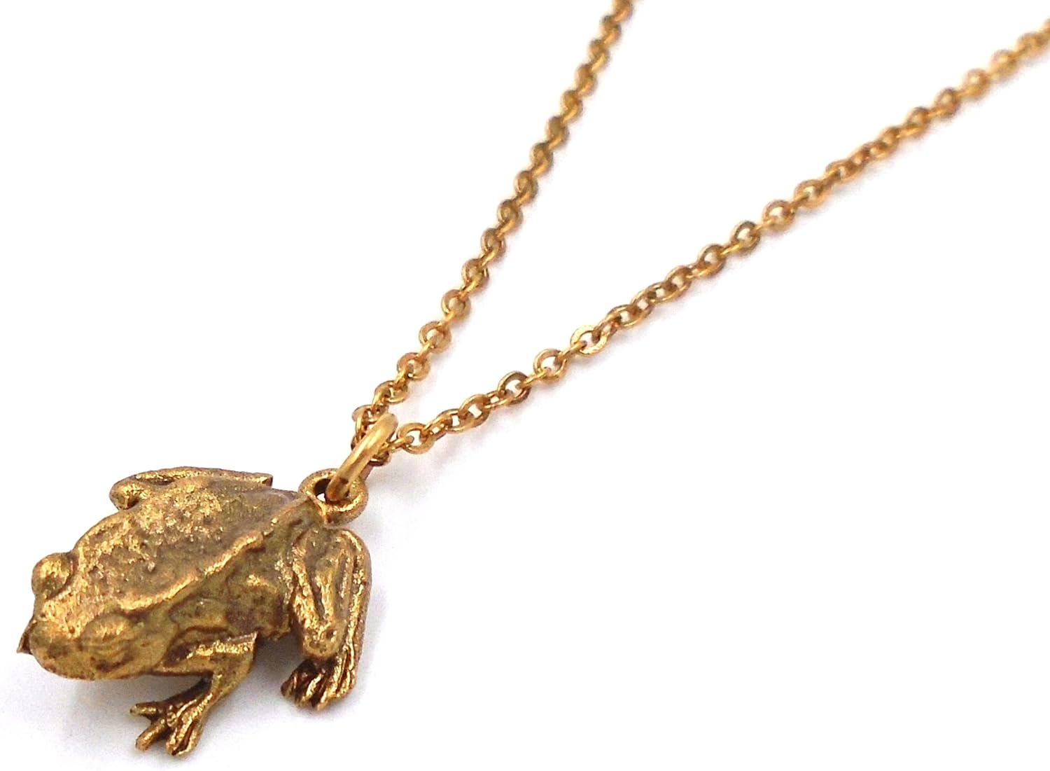 Amazon.com: Toad Pendant Necklace by Heritage Museum Jewelry Replicas