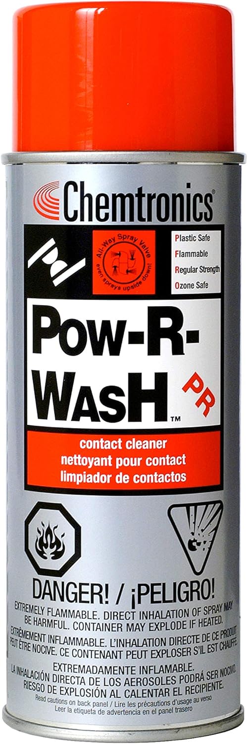 Chemtronics Pow-R-Wash Electronics Cleaner - Spray 340 G Aerosol Can ...