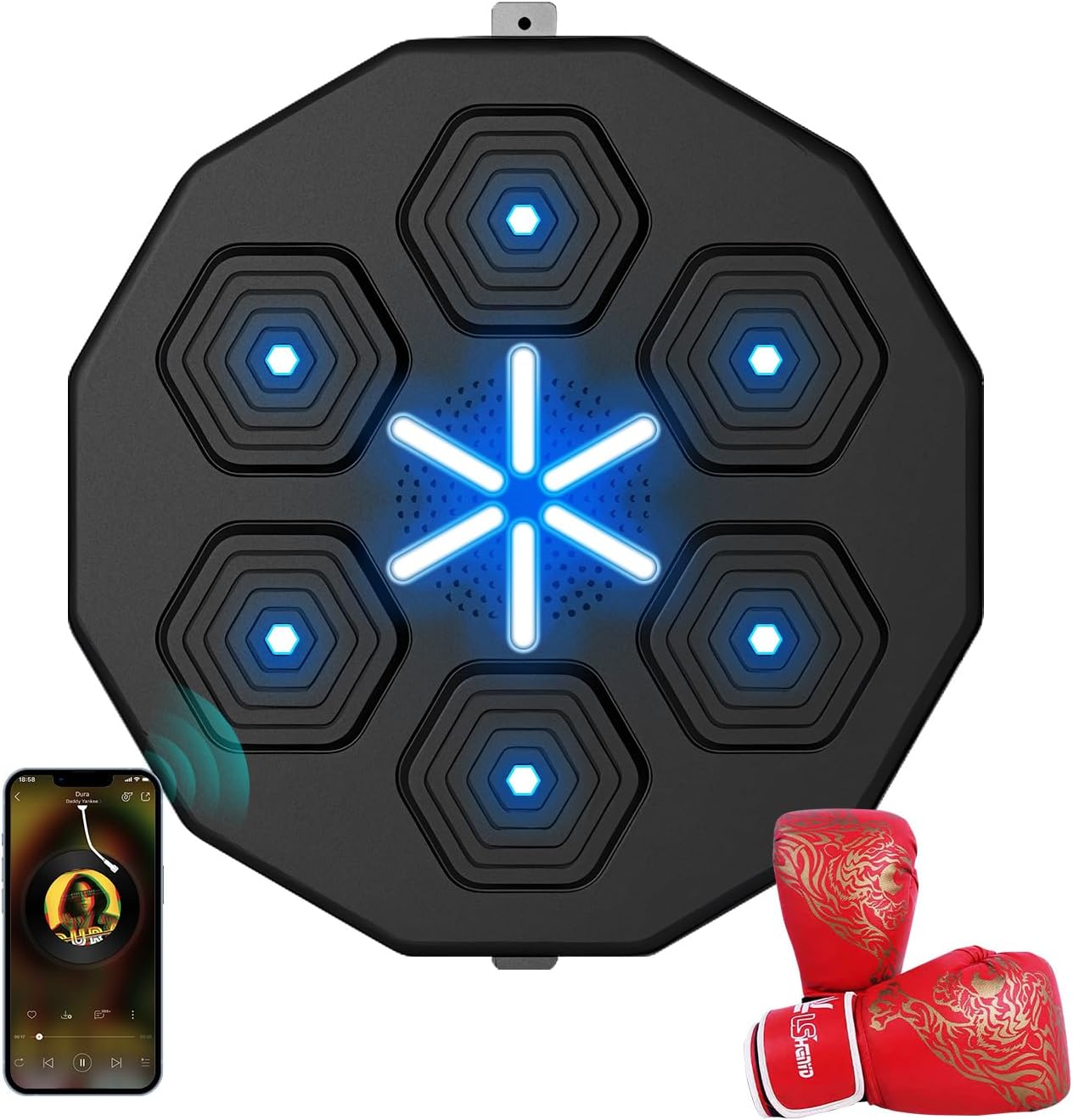 JOYDEF Music Boxing Machine Home Wall Mount Music Boxer, Electronic ...