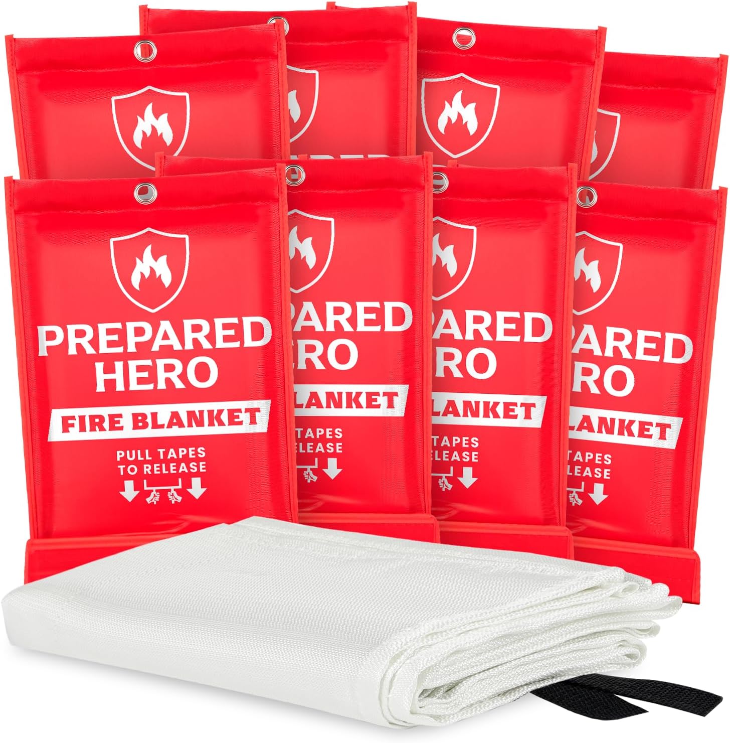 Amazon.com: Prepared Hero Emergency Fire Blanket - 4 Pack - Fire ...