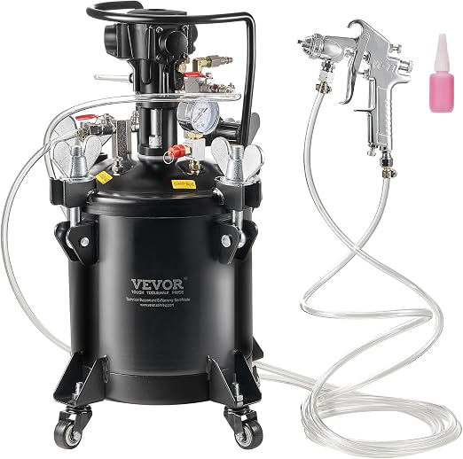 Amazon.com : VEVOR Spray Paint Pressure Pot, 10 L/2.5 gal Fully ...
