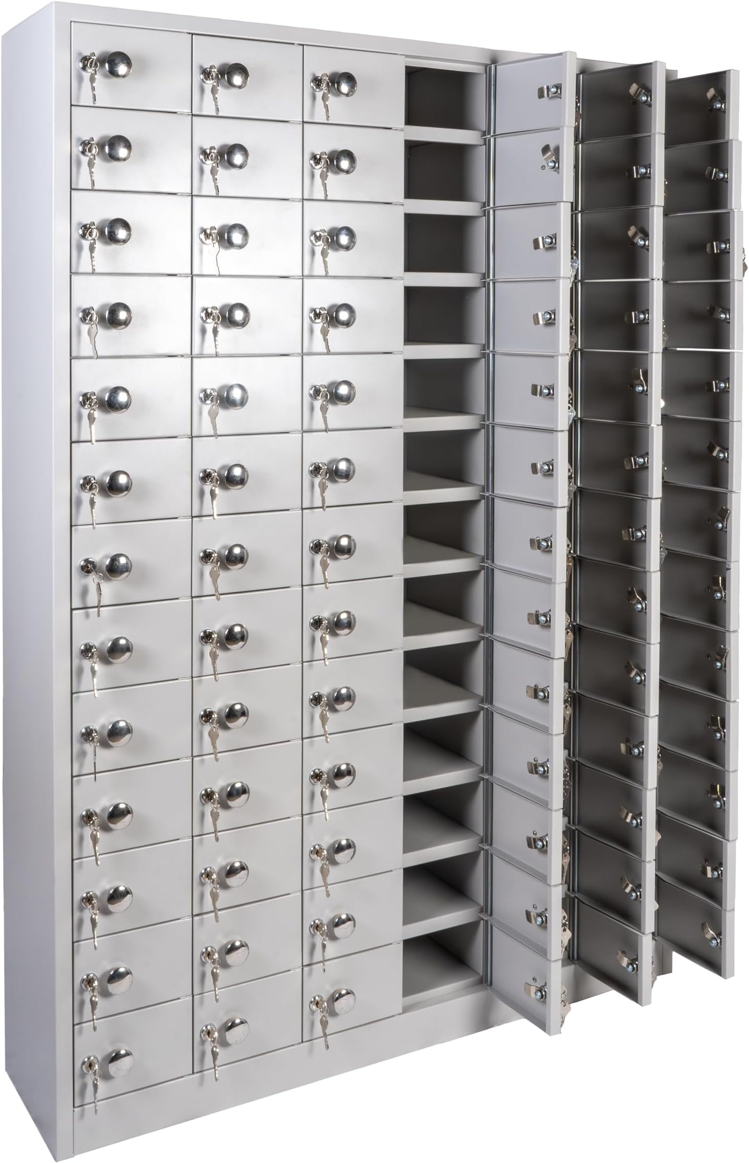 KRLZ Mobile Phone Storage Cabinet, 24 Slots Cell Locker Box With ...