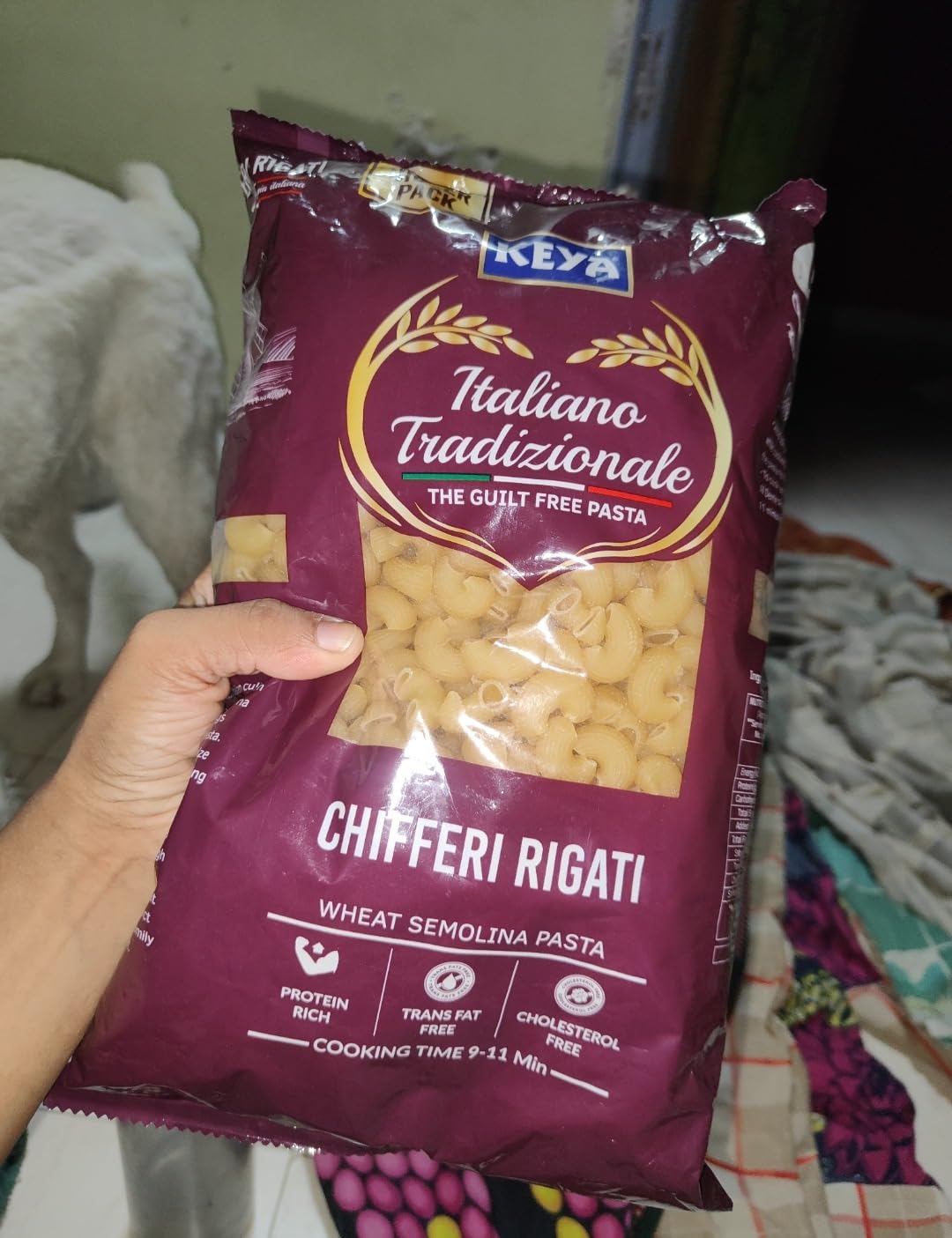 Keya 100% Durum Wheat Chifferi Rigati Pasta, Elbow 500gm, Pack 2 ...