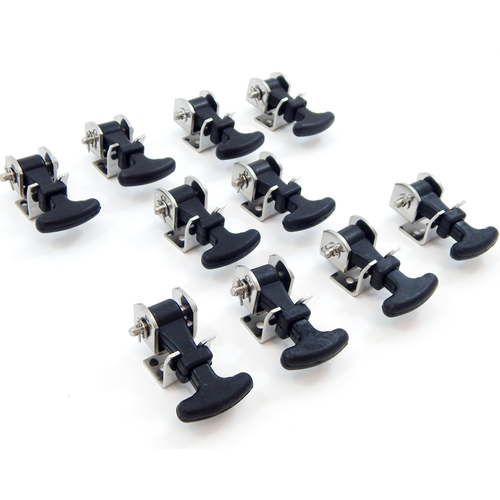 Buy 10 Pack Rubber Hood Catch Hold-Down Kit 2.5 Inch Mini Easy Grip ...