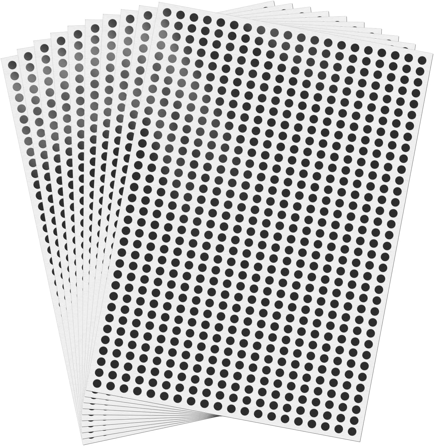 Amazon.com: FINDAT 7000 PCS Black Round Stickers 1/4 Inch Vinyl Dot ...