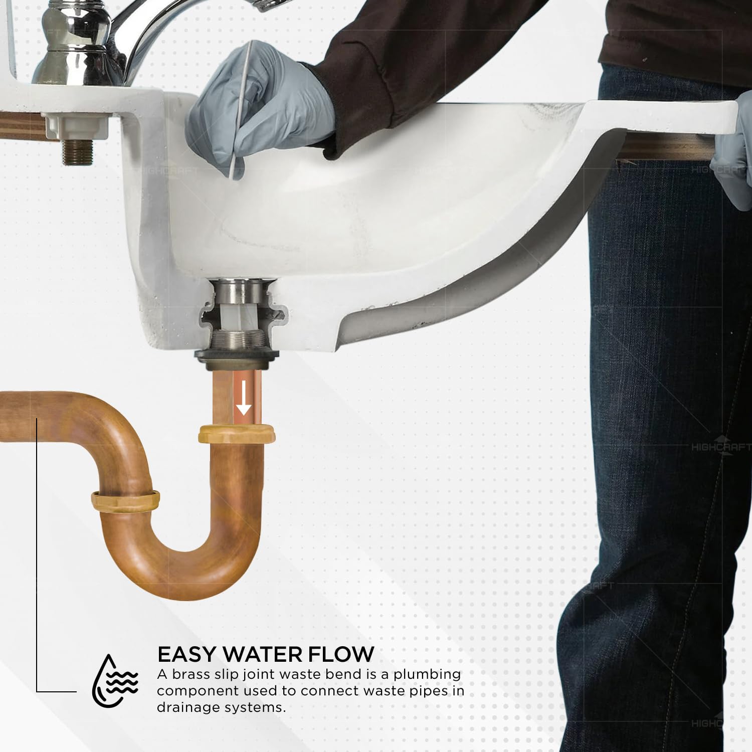 Snapklik.com : Flexcraft 21924-20 Slip Joint Waste Bend For Tubular ...