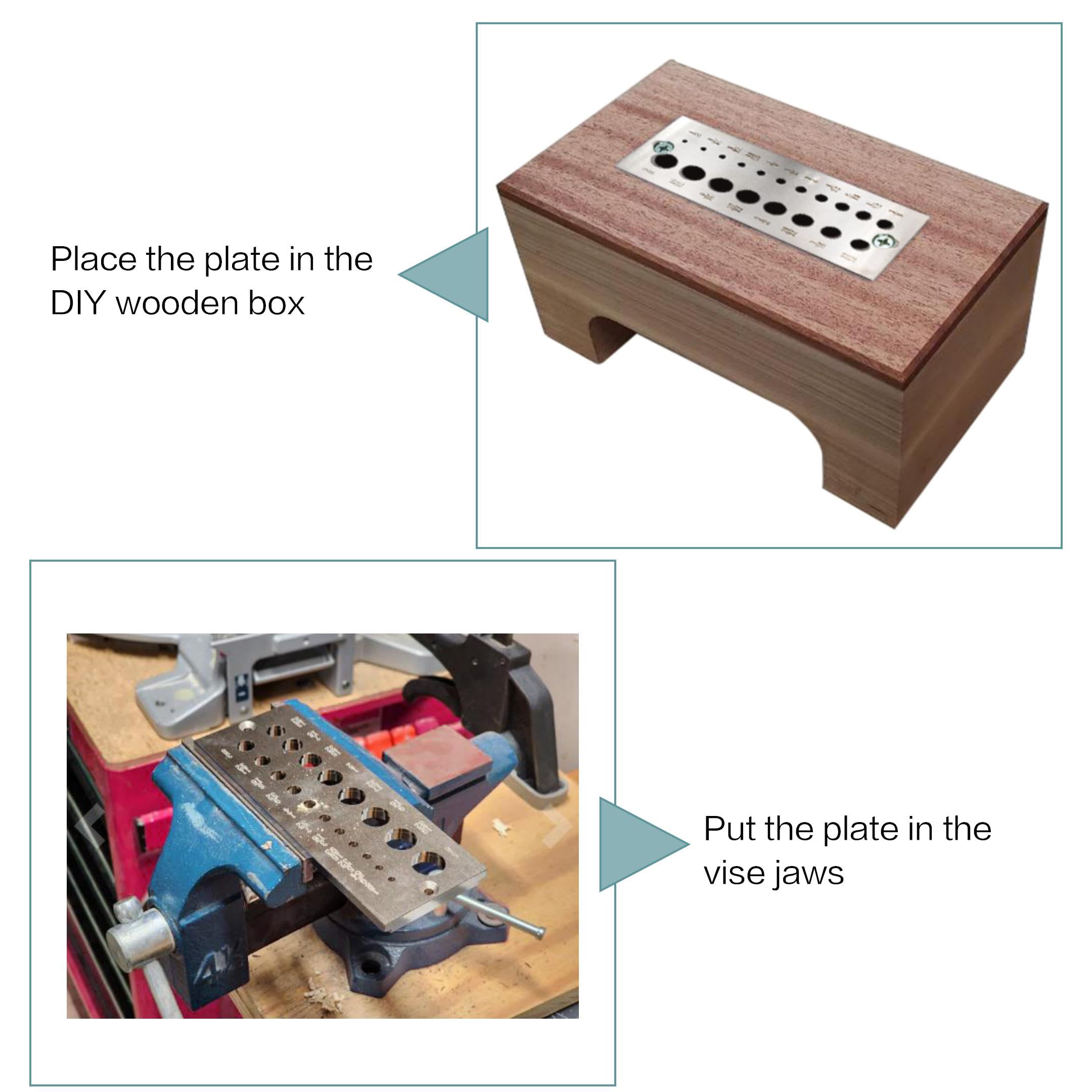 Snapklik.com : Zuiwan Steel Dowel Plate,Dowel Maker Tool Is Made Of A2 ...