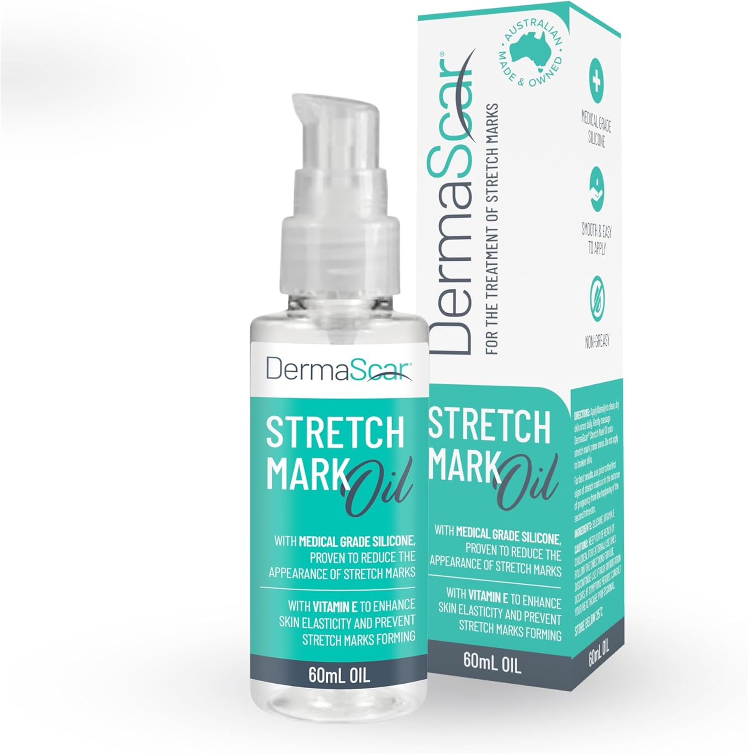 DermaScar Stretch Mark Oil - Stretch Marks Removal Oil - Scar and ...