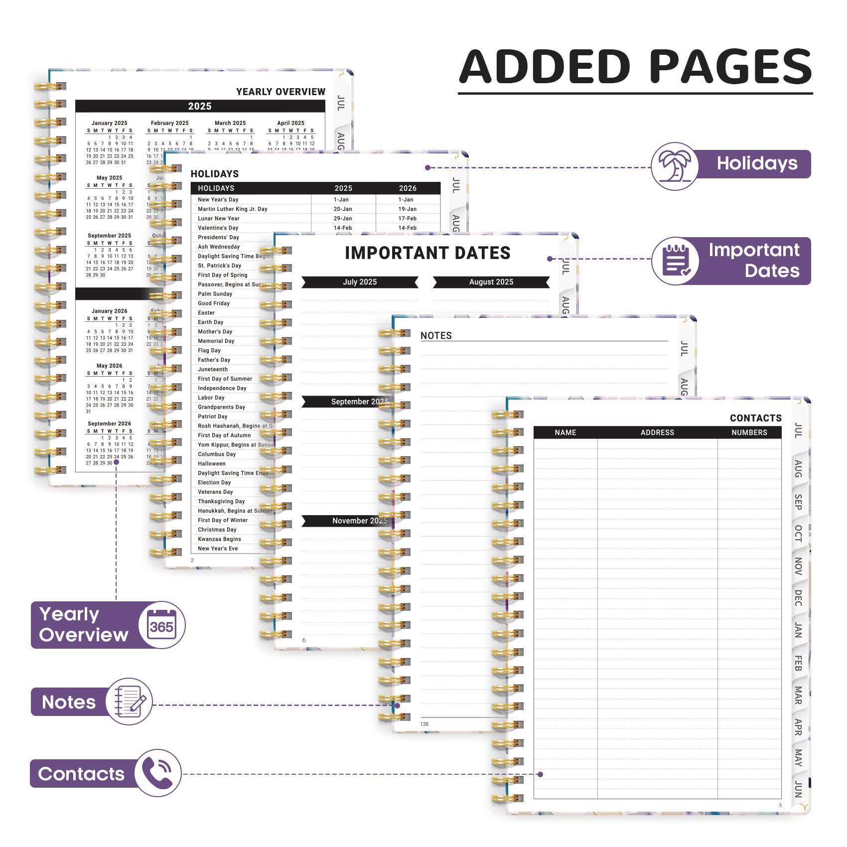 Snapklik.com : Planner 2025-2026, Academic Year Monthly And Weekly ...