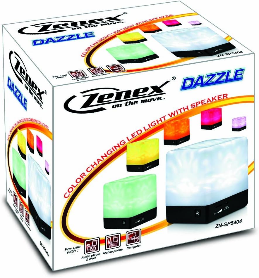 Amazon.com: Zenex ZN-SP5404 Color Changing LED Light with Speaker ...