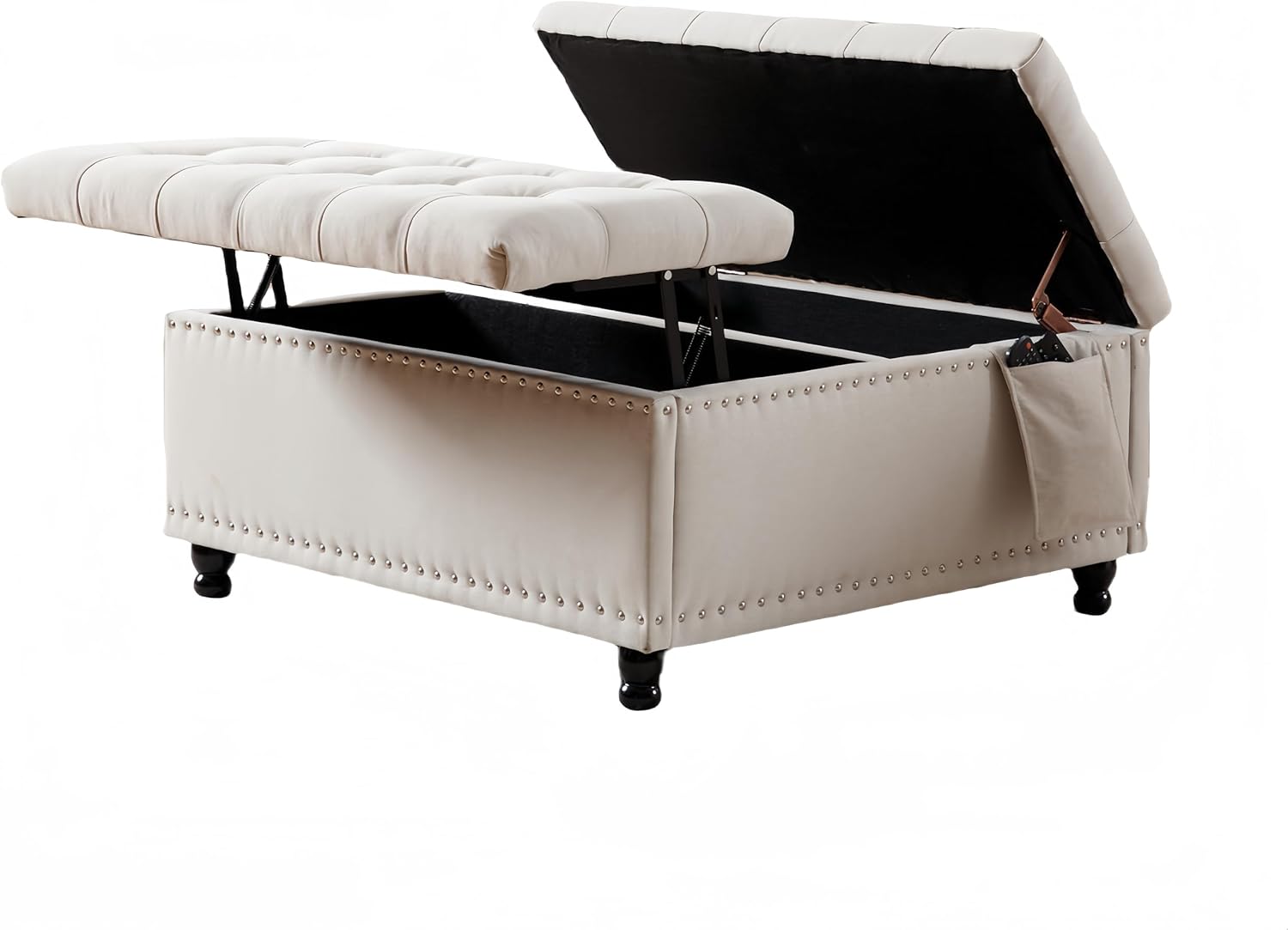 Amazon.com: CherRevie 35 Inch Extra Large Storage Ottoman Coffee Table ...