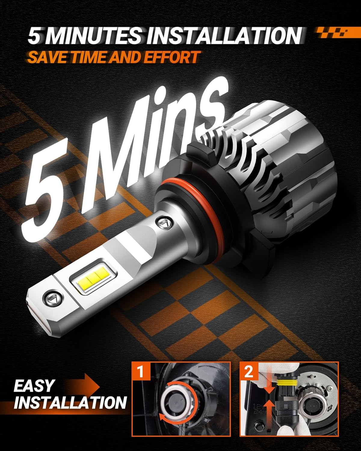 Bombillas LED 9012 HIR2, 22000 lúmenes, 600% de brillo, 6500 K, luz ...