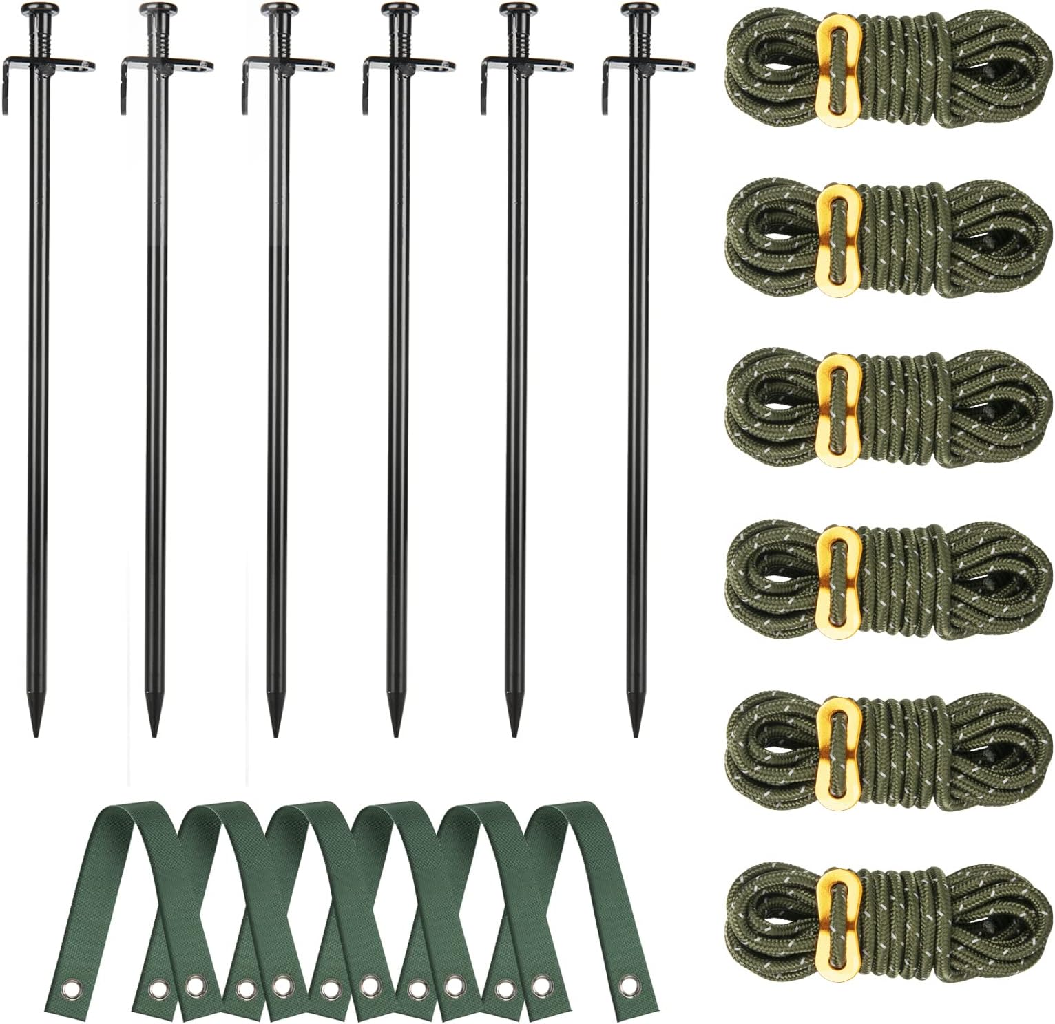 Amazon.com : Heavy Duty Tree Stake Kits, 11.8 Inch Steel Tree Stakes ...
