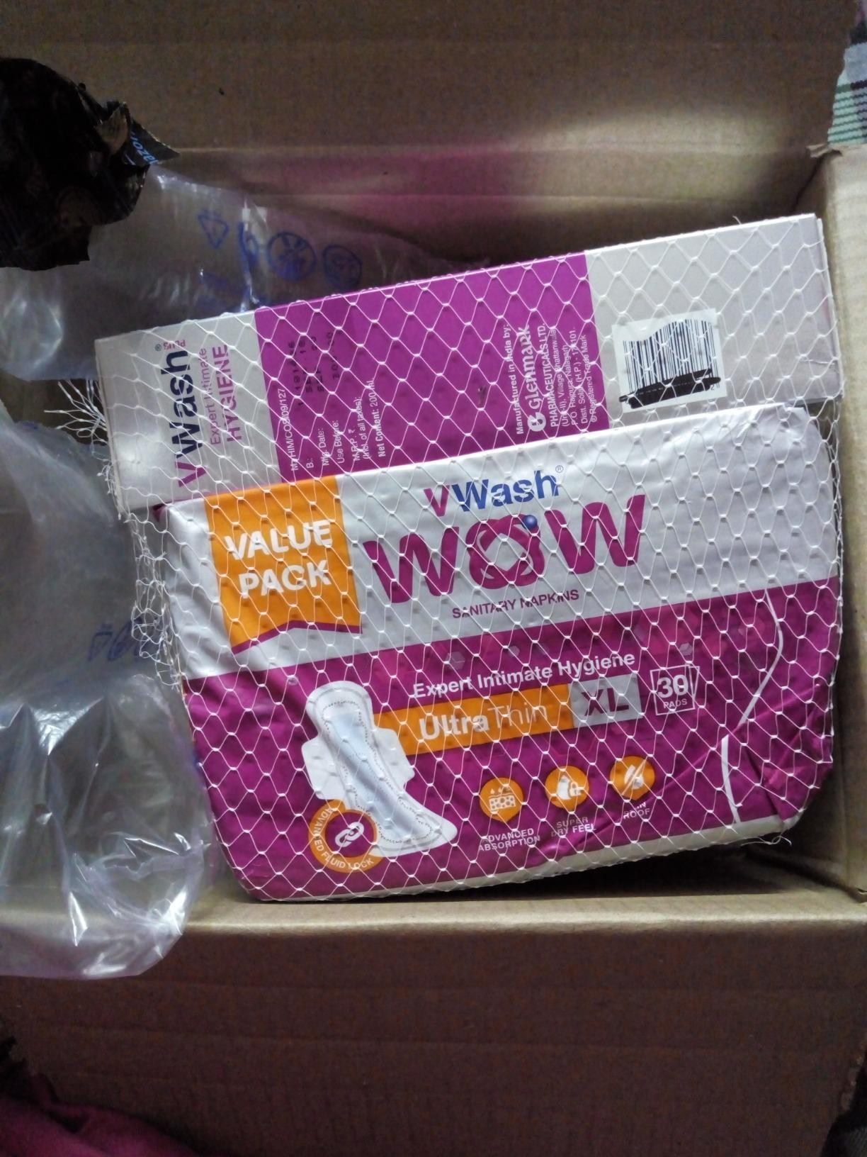 Buy VWash Wow UltraThin Sanitary Napkins - Extra Large (30 Count ...
