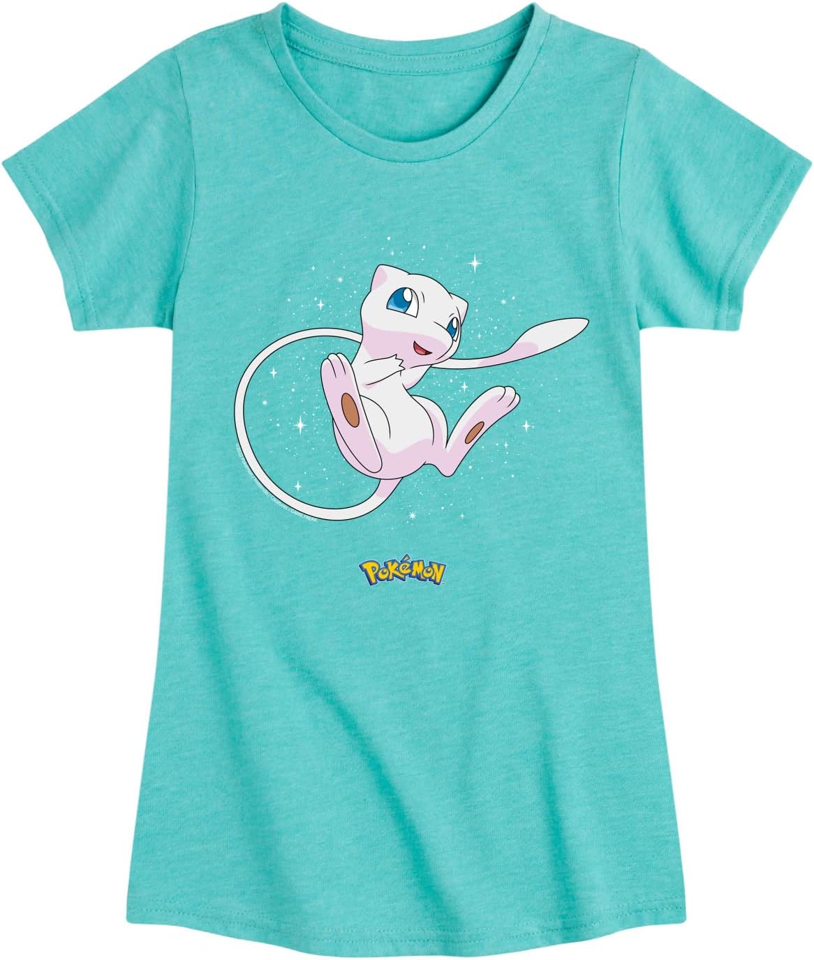 Amazon.com: HYBRID APPAREL - Pokémon - Starry Mew - Youth Girls Short ...