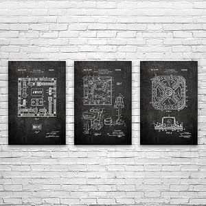 Amazon.com: Board Game Posters Set of 3 (5x7), Game Room Decor, Gaming ...