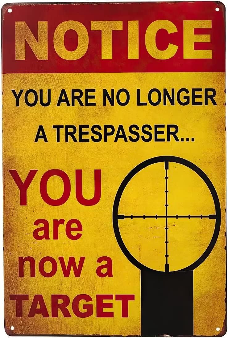 Amazon.com : Funny Warning Metal Tin Signs ，Notice You are no Longer a ...