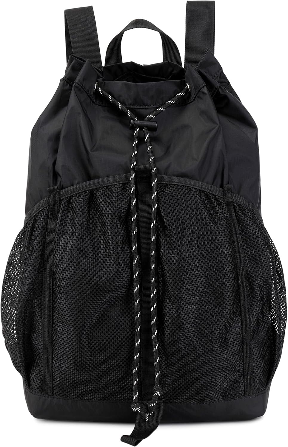 Amazon.com | Lohol Lightweight Nylon Drawstring Backpack with Mesh ...
