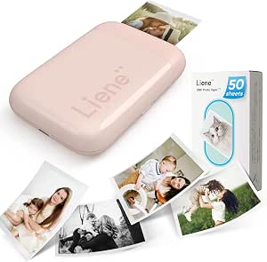 Liene Portable Photo Printer, 2x3 Mini Instant Color Mono Picture ...