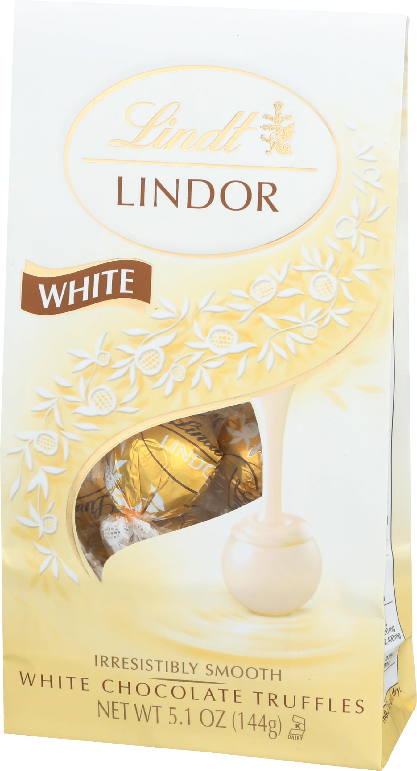 Amazon.com : Lindt Lindor Truffles White Chocolate with Smooth Filling ...