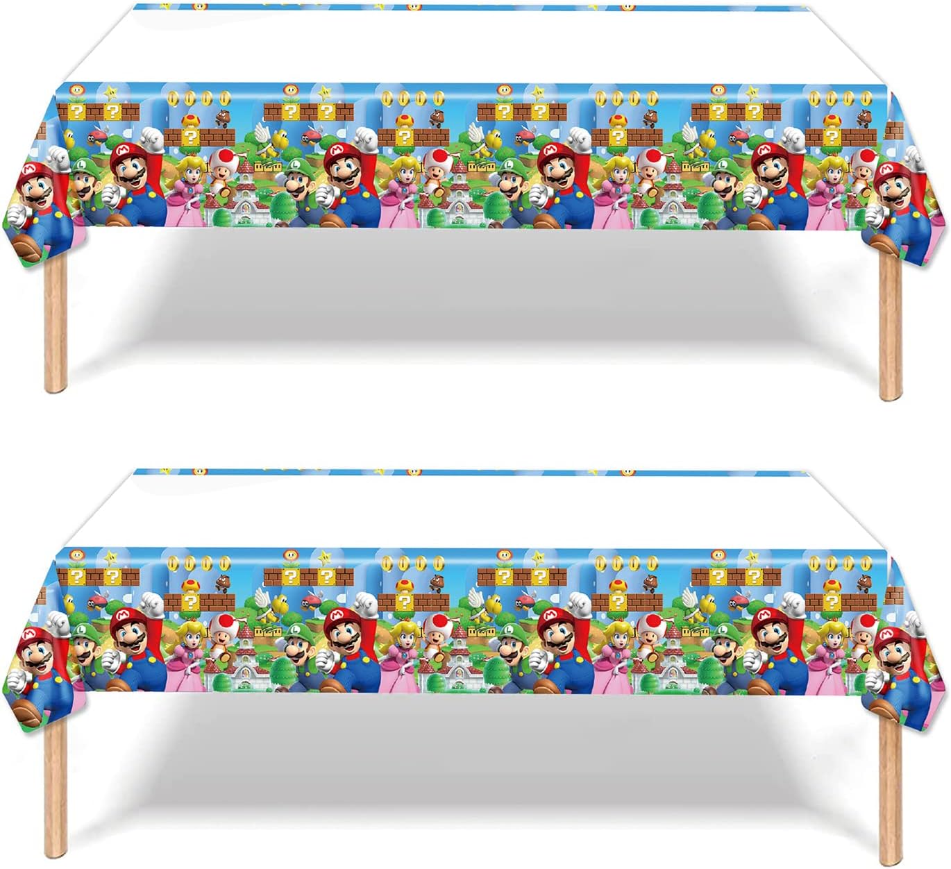 Amazon.com: 1Pack Mario Tablecloth Disposable Tablecover Birthday Party ...