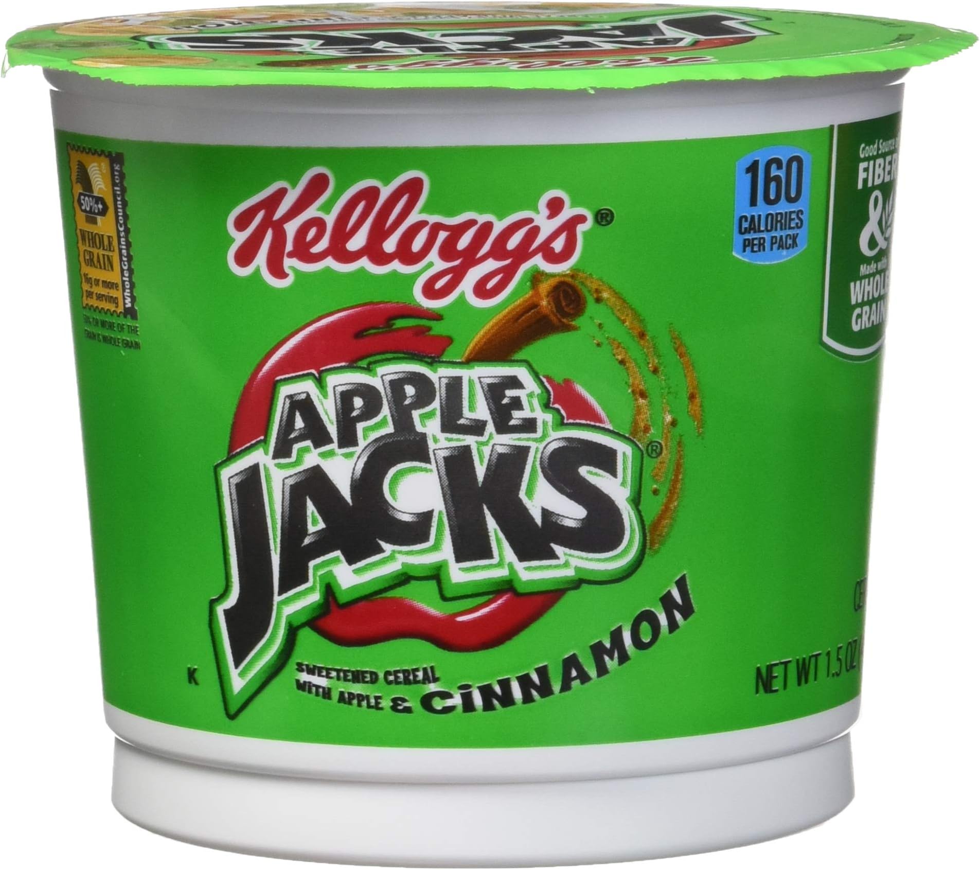 Amazon.com: Kellogg’s Apple Jacks Breakfast Cereal, Kids Snacks, Family ...