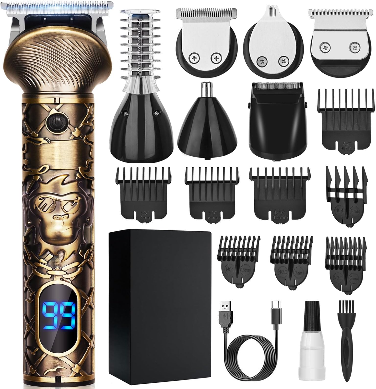 Amazon.com : Ufree Beard Trimmer for Men, Electric Razor, Nose Hair ...
